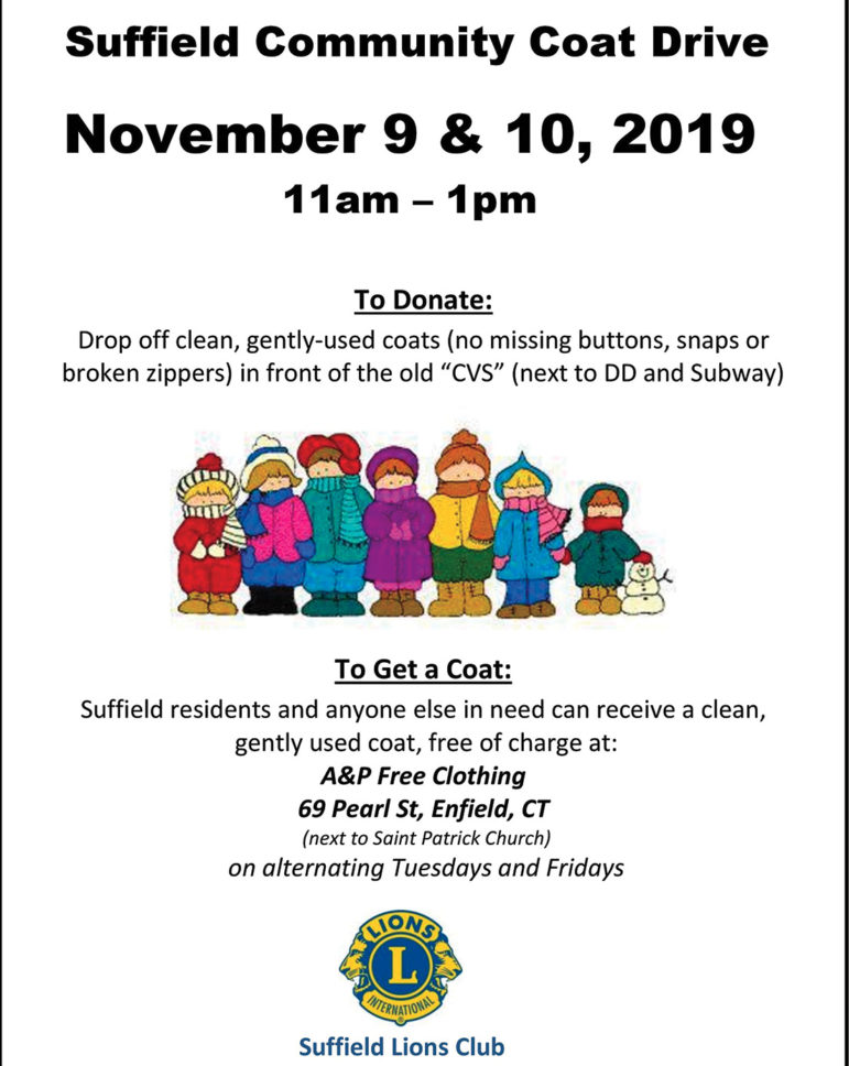 Suffield Community Coat Drive - The Suffield Observer