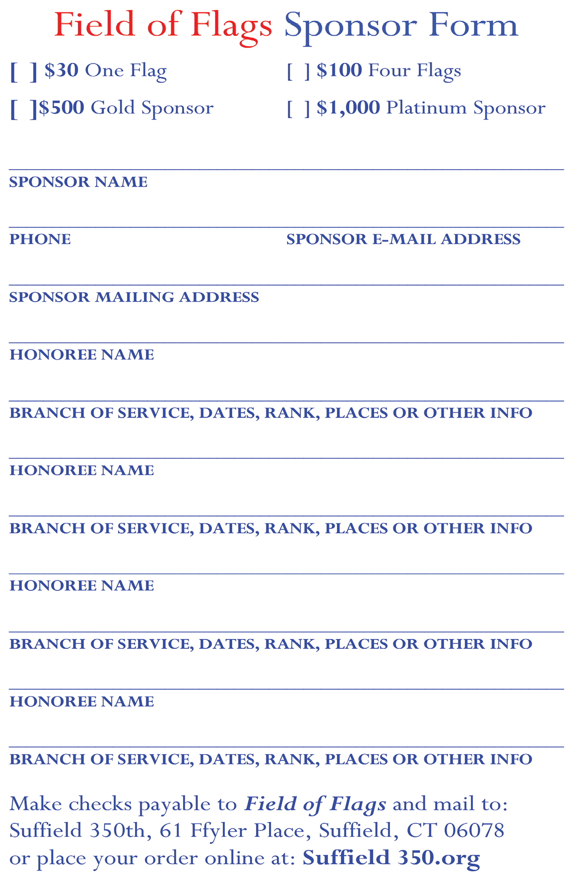 First Annual Field of Flags - The Suffield Observer