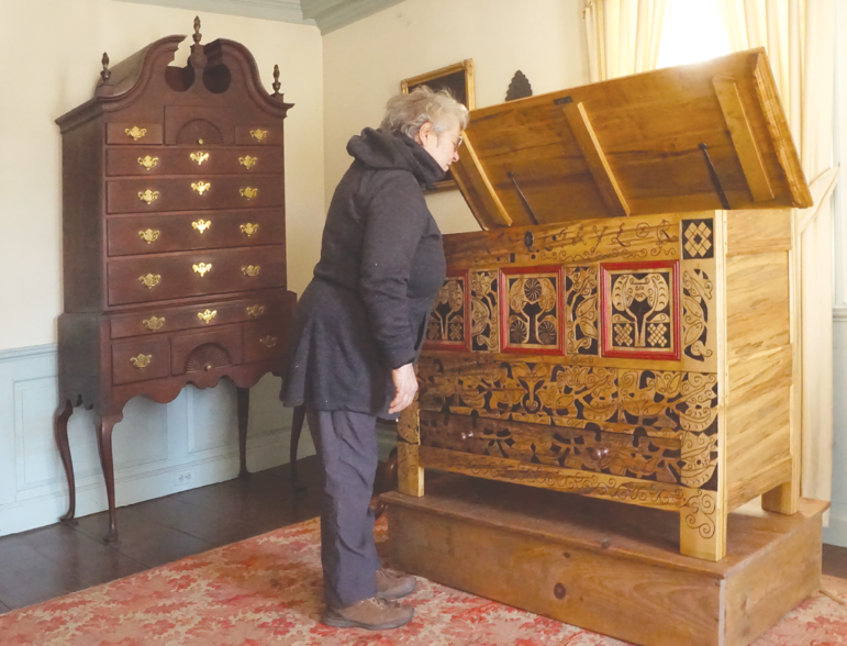Hadley Chest Replica Displayed at King House - The Suffield Observer