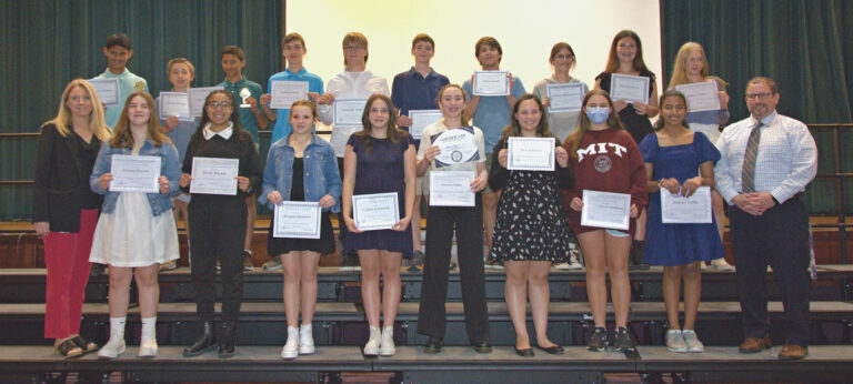 Suffield Middle School Honors Students - The Suffield Observer