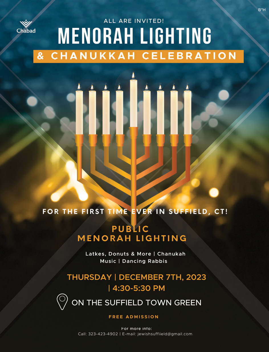 Menorah Lighting - The Suffield Observer